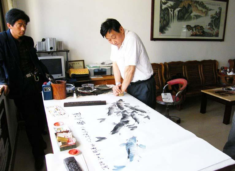 Sun Fang Paintings, Chinese Fish Painting Artists Biography, Artworks